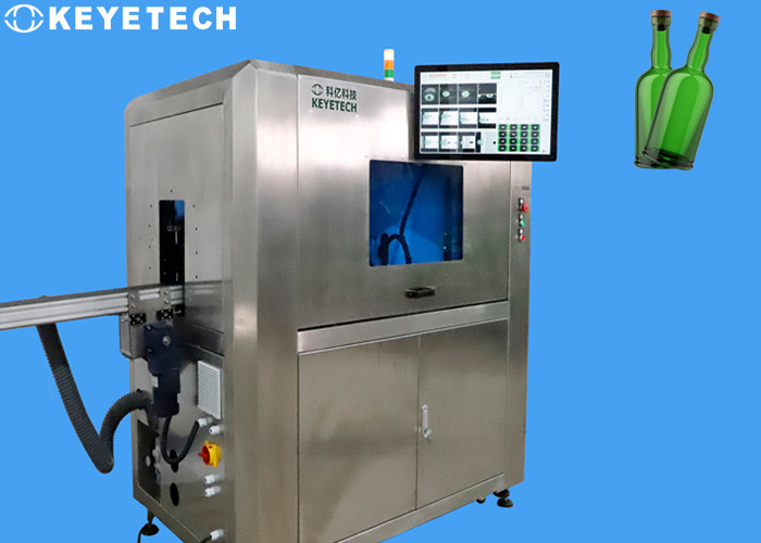 Rum Empty Bottle AI Algorithm Sorting Cap Inspection System
