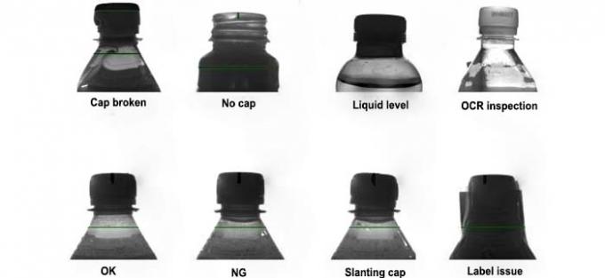Plastic Bottle Caps Optical Visual Inspection System Full Automated